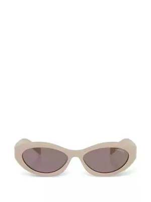 Prada Geometric Frame Sunglasses - Neutrals