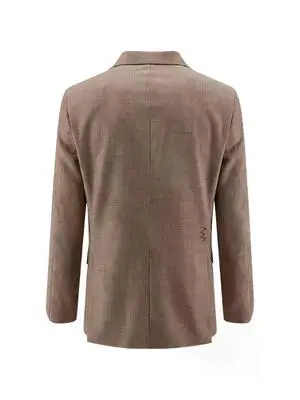 AMARANTO Double-breasted Peak-lapel Blazer