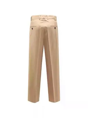 AMARANTO Pleated Wide-leg Trousers