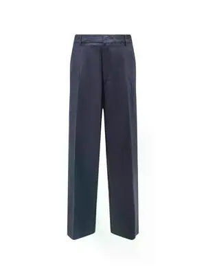 AMARANTO Pleated Wide-leg Trousers