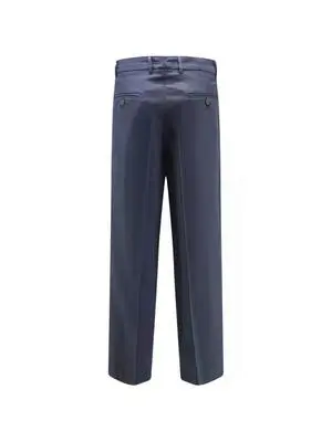 AMARANTO Pleated Wide-leg Trousers