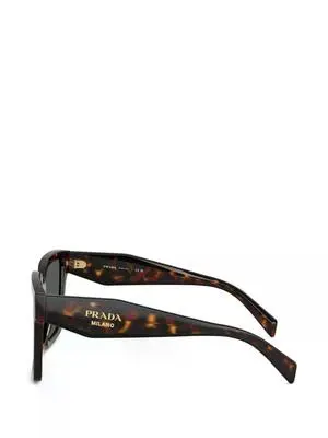 Prada Tortoiseshell Effect Square Frame Sunglasses