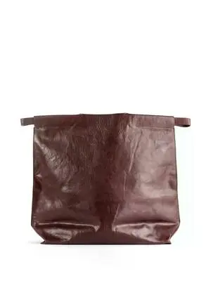 BEA MOMBAERS Beaumanoir Grained Leather Clutch Bag