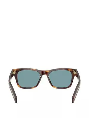 Prada Tortoise Rectangle Frame Sunglasses