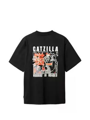 WOODBIRD Baine Zilla Graphic-print Cotton T-shirt