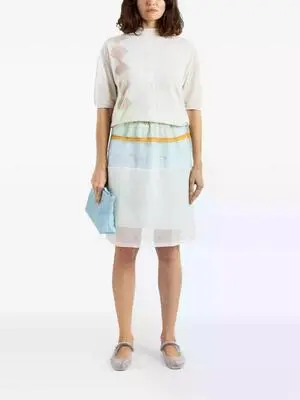 BIELO Stripe Detail Midi Skirt