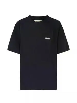 WOODBIRD Baine Sea Logo-print T-shirt - Black