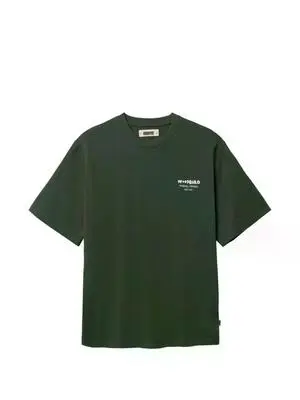 WOODBIRD Baine Wok Graphic-print Cotton T-shirt - Green