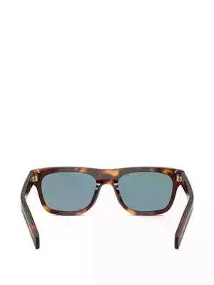 Prada Tortoiseshell-effect Rectangle-frame Sunglasses