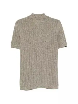 Barena Venezia Ribbed-knit Short-sleeve Shirt