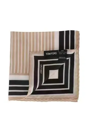 TOM FORD Striped Pocket Square