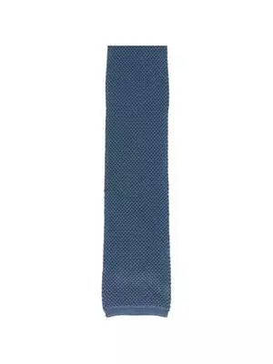 TOM FORD Knitted Square-tip Tie - Blue