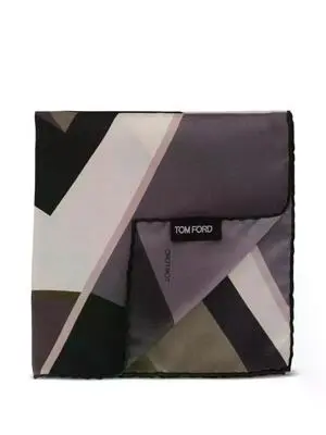 TOM FORD Geometric-print Pocket Square