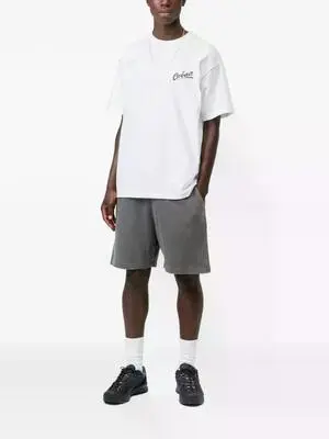 Carhartt Work In Progress Balloon-fit Garment-dyed Shorts - Grey