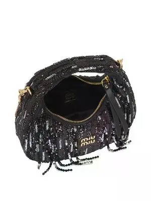 Miu Miu Mini Wander Sequined Tote Bag