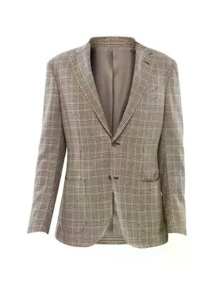 Corneliani Checked Single-breasted Blazer