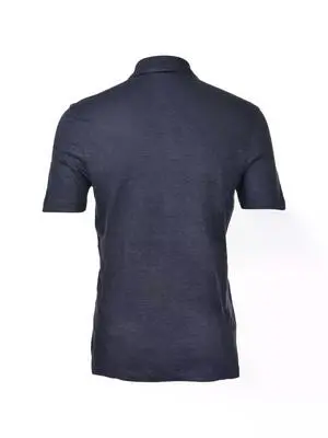GRAN SASSO Slub-texture Polo-collar T-shirt