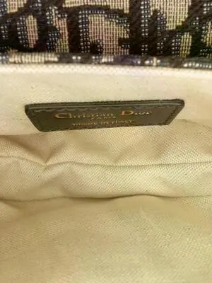 Dior 2024 Mini Oblique Canvas Saddle Bag Satchel