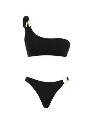 Zimmermann Roselight Trim One-shoulder Bikini