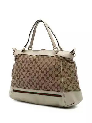 Gucci Gg Canvas Web Mayfair Satchel