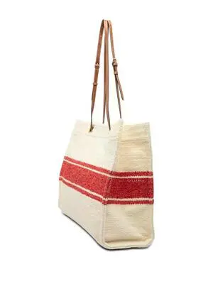 Celine Canvas Plein Soleil Square Cabas Tote Bag