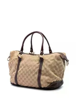 Gucci Gg Canvas Horsebit Nail Boston Bag