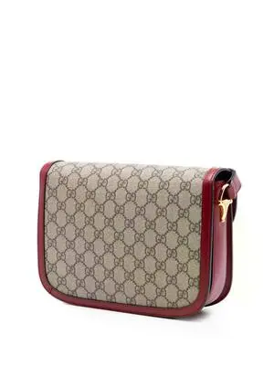 Gucci 1955 Horsebit Shoulder Bag In Gg Supreme Canvas