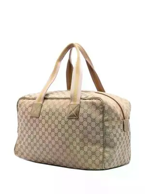 Gucci Gg Canvas Web Duffle Bag