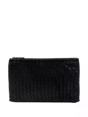 Bottega Veneta Nappa Intrecciato Clutch Bag - Black