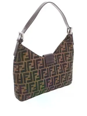 Fendi Zucca Canvas Shoulder Bag