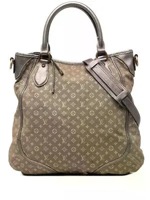 LOUIS VUITTON Monogram Mini Lin Angele Satchel - Grey