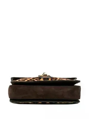 Valentino Garavani Pony Hair Leopard Print Shoulder Bag