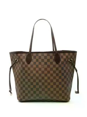 LOUIS VUITTON Damier Ebene Neverfull Mm Tote Bag - Brown