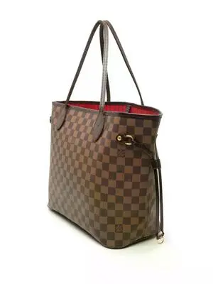 LOUIS VUITTON Damier Ebene Neverfull Mm Tote Bag