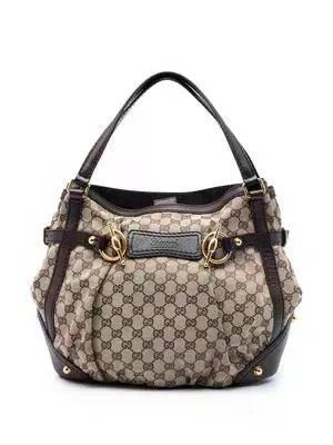 Gucci Gg Canvas Jockey Shoulder Bag