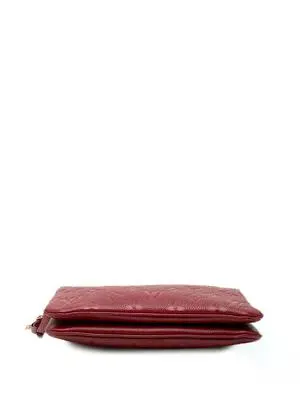 LOUIS VUITTON Monogram Empreinte Double Zip Pochette Crossbody Bag