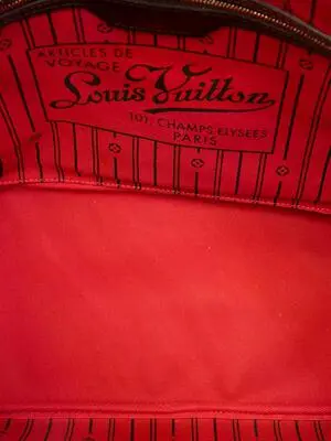 LOUIS VUITTON Damier Ebene Neverfull Mm Tote Bag
