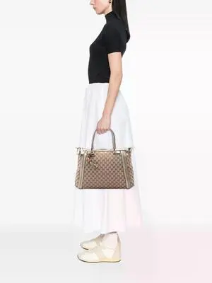 Gucci Gg Canvas Bella Convertible Tote Satchel