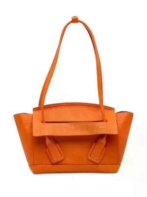 Bottega Veneta Small Grained Calfskin Arco Tote Bag - Orange