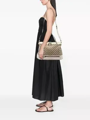 Gucci Gg Canvas Web Mayfair Satchel