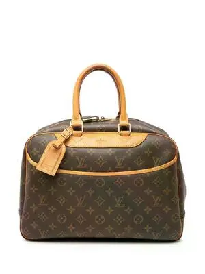 LOUIS VUITTON Monogram Deauville Handbag - Brown