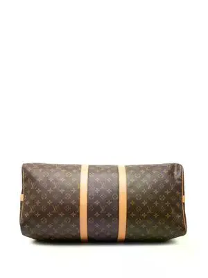 LOUIS VUITTON Monogram Keepall Bandouliere 55 Travel Bag