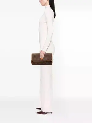 Celine Macadam Coated Canvas Clutch Bag