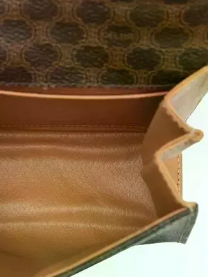 Celine Mini Macadam Coated Canvas Top Handle Bag