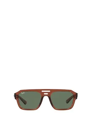 Ray-ban Corrigan Irregular Frame Sunglasses - Green