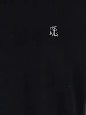 Brunello Cucinelli Logo Embroidered Layered T-shirt