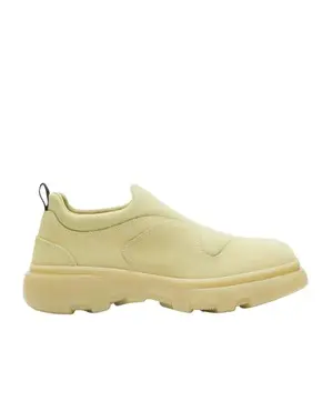 Burberry Suede Cushion Sneakers - Nude