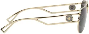 Versace Gold Tone Pilot Sunglasses