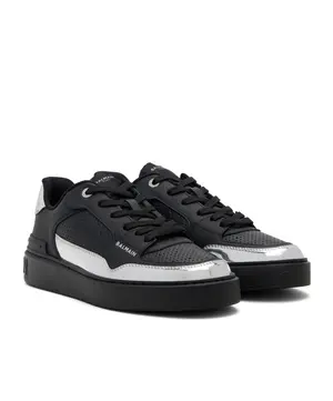 Balmain B-court Leather Trainers - Black