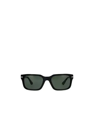 Persol Persol Rectangular Frame Sunglasses Black